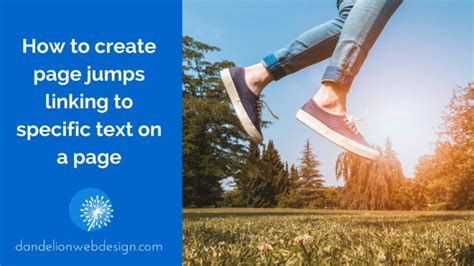 How To Create Jump Links To Page Sections In WordPress