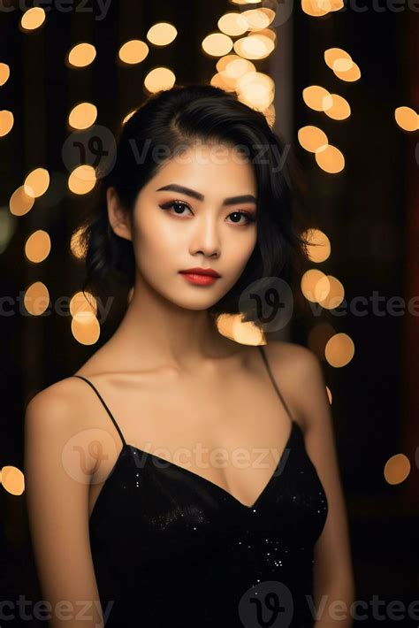 Beautiful Japanese Young Women Delicated Face Ai Generative 31584470