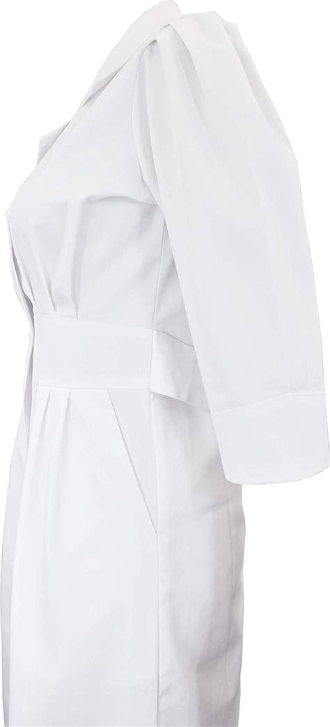 Mazel Uniforms Womens Button Front Scrub Dress And Nurse