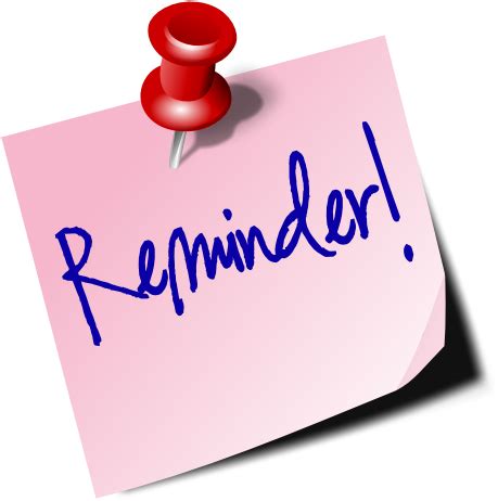 Reminder Clip Art