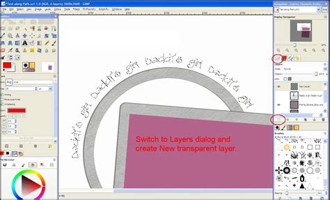 GIMP Tut Text Along Path
