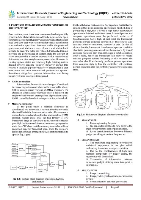 Fpga Implementation Of High Speed Amba Bus Architecture For Image