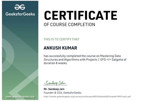 Ankush Kumar On Linkedin Datastructures Algorithms Geeksforgeeks