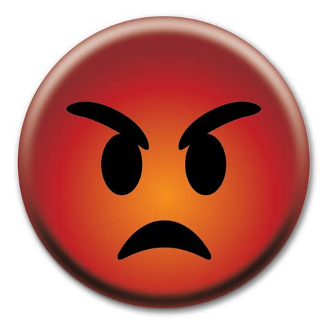 Mad Face Circle Button | Magnet America
