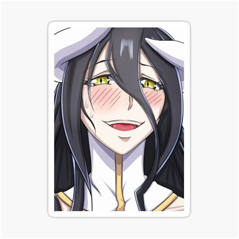 Albedo Face Overlord Iv Sticker For Sale By Chibianime1 Redbubble