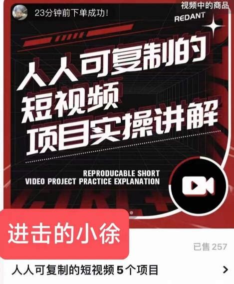 进击的小徐·人人可复制的短视频5个项目 哔哩哔哩