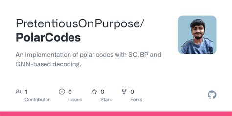 Github Pretentiousonpurposepolarcodes An Implementation Of Polar Codes With Sc Bp And Gnn
