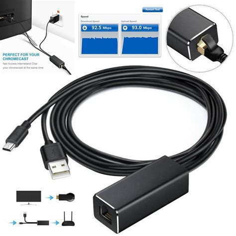 micro usb to 10 100mbps rj45 ethernet lan network vicedeal