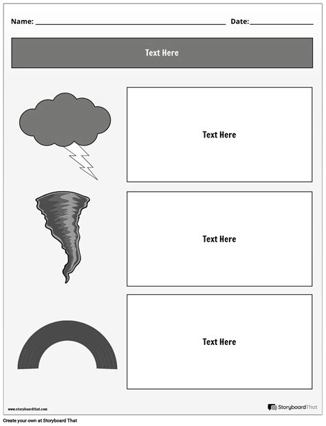 WW Portrait BW Storyboard Por Templates