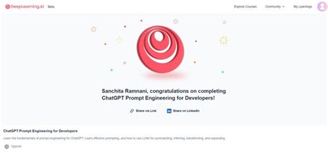 sanchita ramnani on linkedin ai promptengineering openai