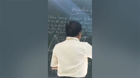 Projection Of Cone Engineering Drawing Engineering Graphics Viralvideo Youtube