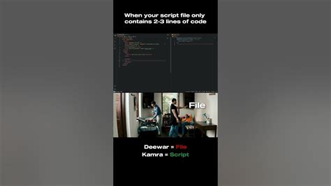 When Your Script File Only Contains 2 3 Lines Of Code Shorts