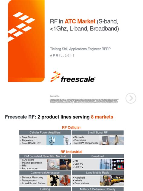 Rf In Atc Market Pdf Computer Engineering Wireless