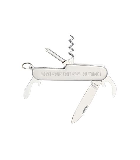 Canif Porte Clé Multifonctions Gravé Cadeau Original Tendance Cadeau