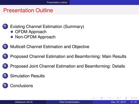 Pilot Contamination Mitigation For Wideband Massive Mimo Number Of