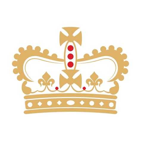 왕의 황금 왕관 보석 벡터 일러스트 레이 션 프리미엄 벡터