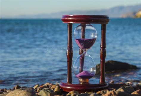 Hourglass At A Beach Of The Red Sea Stock Image Image Of Hour Blue 29036485