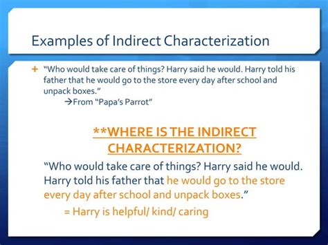 Characterization Presentation Ppt