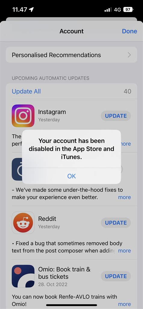 ”your Account Has Been Disabled” That Comes Up Every Time Im Trying