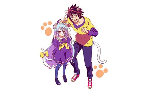 アニメ、 ノーゲーム・ノーライフ、 シロ（ノーゲーム・ノーライフ）、 ソラ（ノーゲーム・ノーライフ）、 Hdデスクトップの壁紙