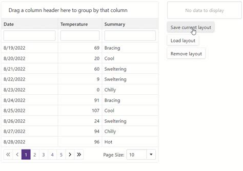 Blazor Grid — Save And Restore The Layout V221