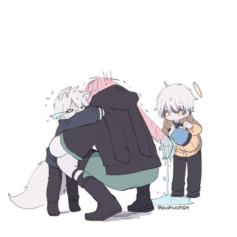 Ansel Adnachiel And Steward Arknights Drawn By Pushu Danbooru