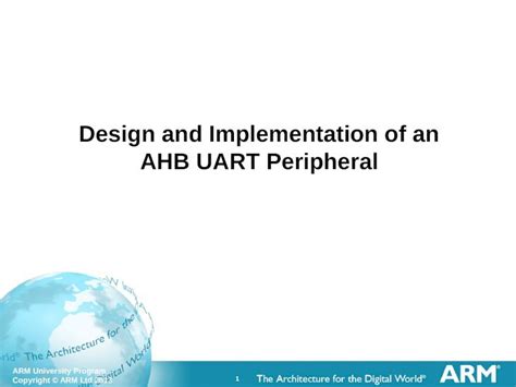 Pdf Design And Implementation Of An Ahb Uart Peripheralmazsolaiituni Miskolchudata