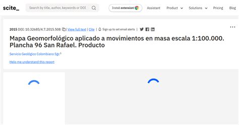 Citation Report Mapa Geomorfológico Aplicado A Movimientos En Masa