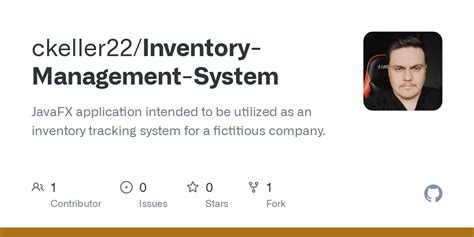 GitHub Ckeller Inventory Management System JavaFX Application