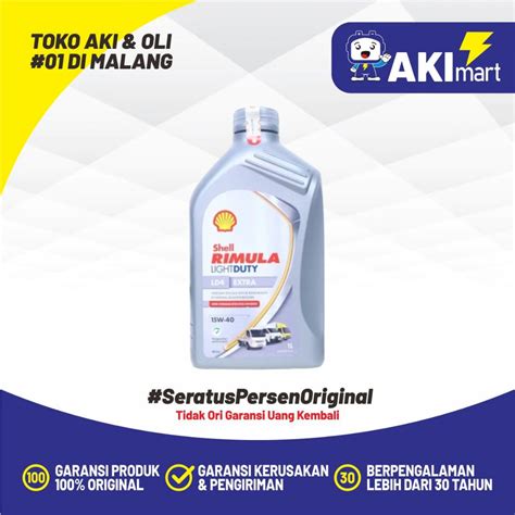 Jual Shell Rimula Ld4 Extra 15w40 1 Liter Shopee Indonesia