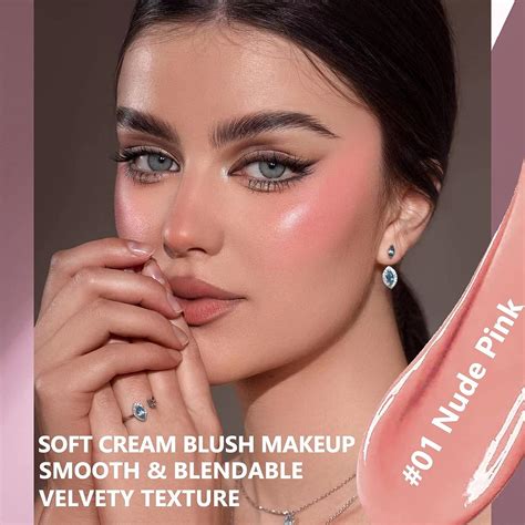Pasnowfu Liquid Cream Blush Makeup Lightweight And Long Lasting Cheek