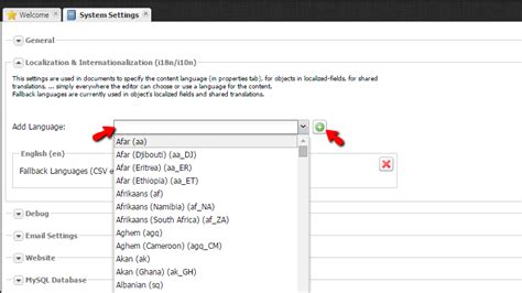 Configure General Settings • Pimcore Tutorial Fastcomet