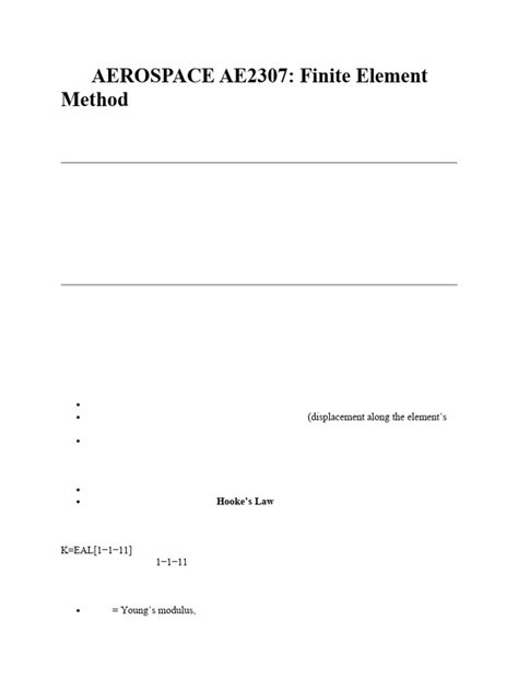 Lecture 3 Element Types In Fem Pdf Finite Element Method Bending