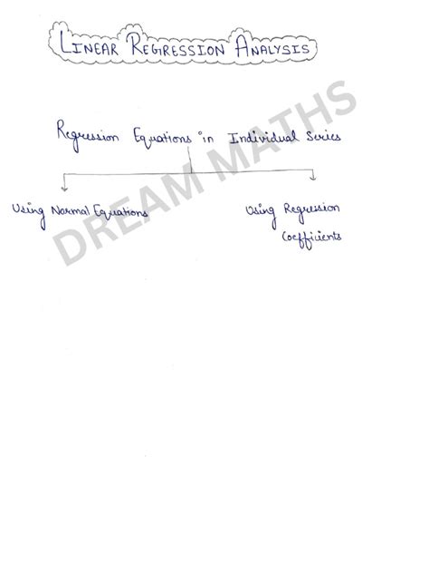 Regression Analysis One Shot Pdf Pdf