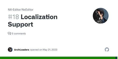 Localization Support · Issue 18 · Nx Editornxeditor · Github