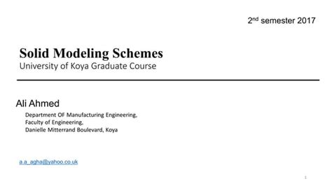 Solid Modeling Schemes Cam Pdf 3 D Graphics Computer Software And