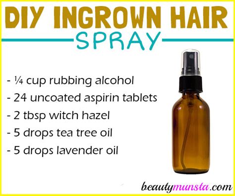 Diy Ingrown Hair Treatment Spray Also Prevents And Reduces Ingrown Hair
