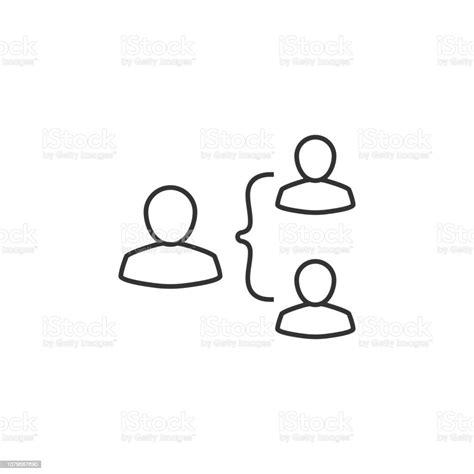 연결 라인 아이콘입니다 모바일 응용 프로그램 웹 사이트 또는 데스크톱 응용 프로그램에 대 한 간단 하 고 현대 평면 벡터 일러스트 레이 션 0명에 대한 스톡 벡터 아트 및