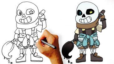 How To Draw Fullbody Sans From Undertale Step By Step