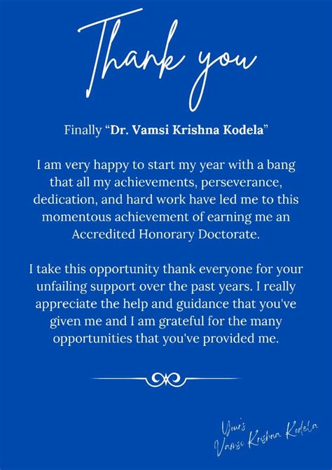 Drvamsi Krishna Kodela On Linkedin Finally “dr Vamsi Krishna Kodela