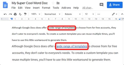 How To Remove Hyperlinks From Google Docs