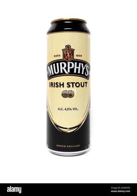 Sankt-Petersburg, Russia - October 04, 2019: Aluminium can of Murphy's ...