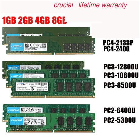 New 4gb 8gb Crucial Ddr4 2133mhz 2400mhz 2666mhz Ddr3 1066mhz 1333mhz