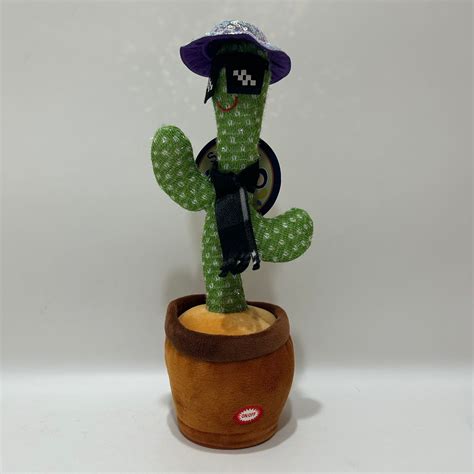 Tik Tok Hot Selling Plush Talking Back Singing Cactus Toy Stress Relief Plush Toy For 3