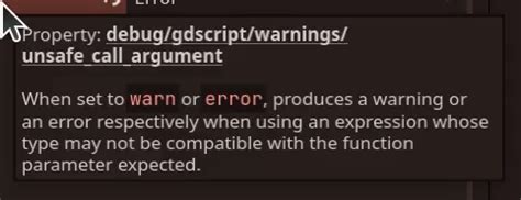 Unsafe Call Argument Gdscript Warning Shows Up With Safe Argument