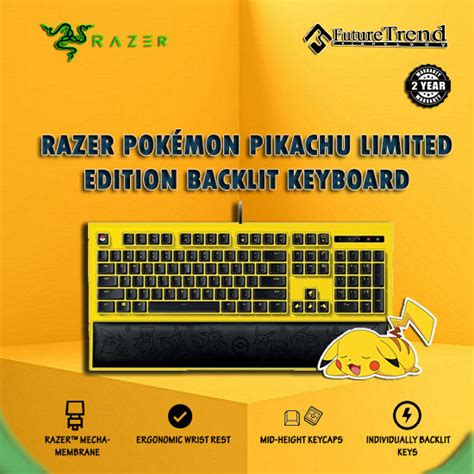 Razer Pokémon Pikachu Limited Edition Backlit Keyboard Lazada