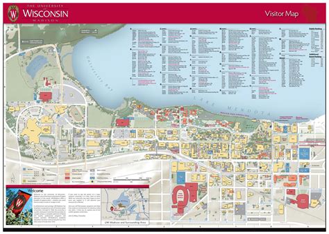 Univ Of Wisconsin Madison Campus Map University Of Wisconsin Map Uw