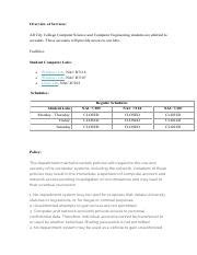 CSC Labs Pdf Overview Of Services All City College Computer Science And Computer Engineering