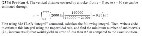 Solved Please Help Me Solve The Problem Using Matlab Code