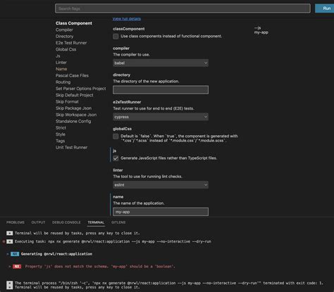 Nx Generate Nrwlreactapplication Js Check Not Working · Issue 1538 · Nrwlnx Console · Github